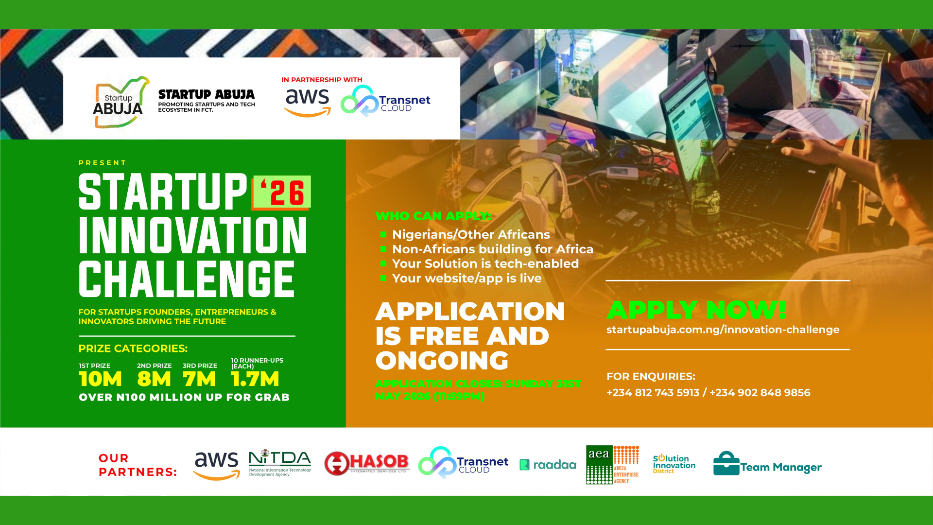 Startup Innovation Challenge 2026 (₦100M)